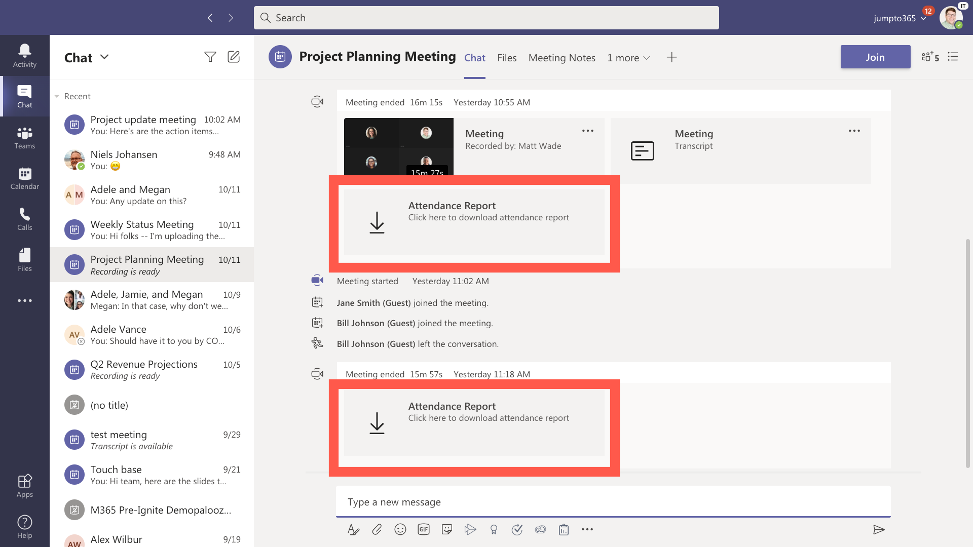 How to use the new attendance report in Microsoft Teams meetings | jumpto365 Blog